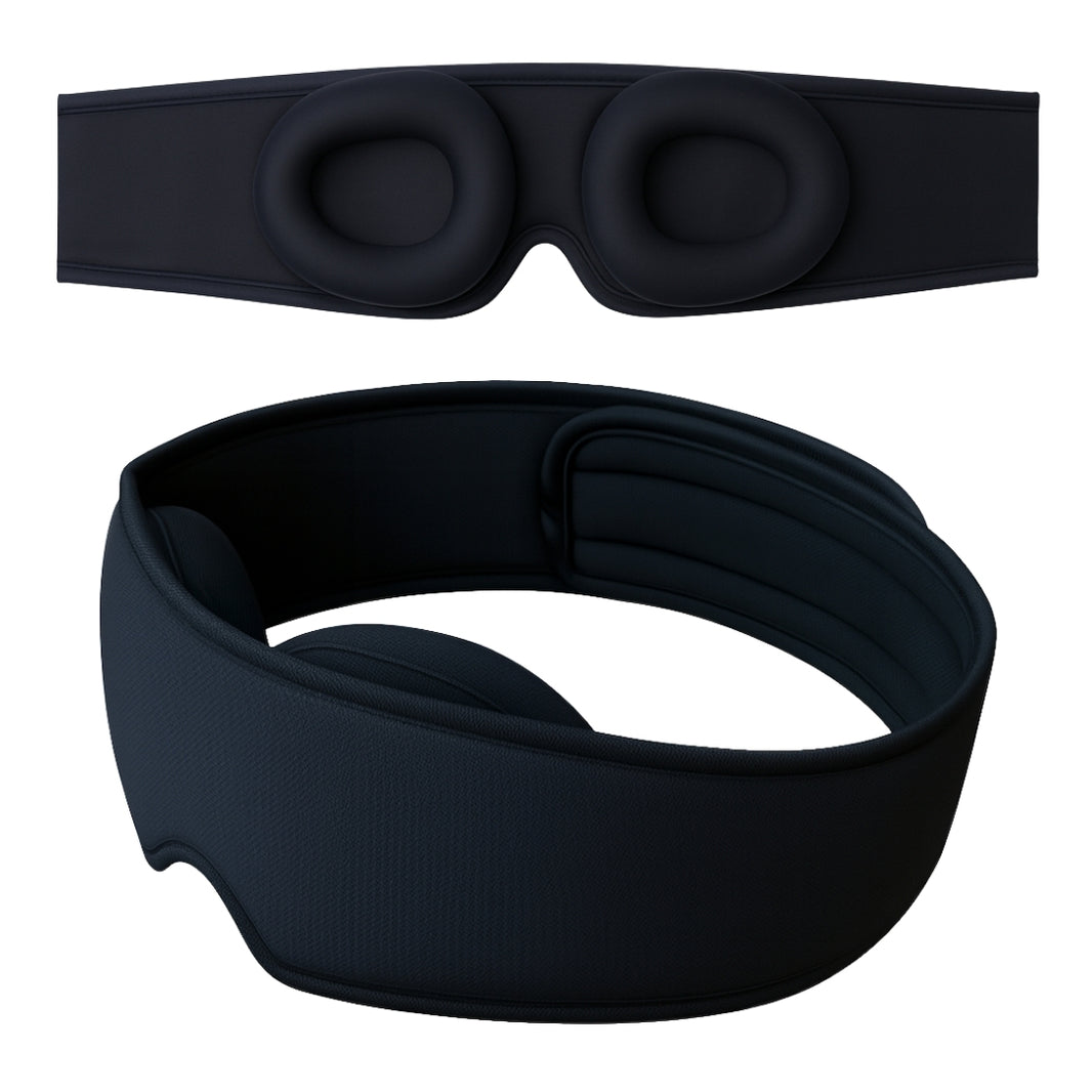 Black Sleep Mask | 3D Contoured, 100% Blackout Sleep Eye Mask | Men and ...